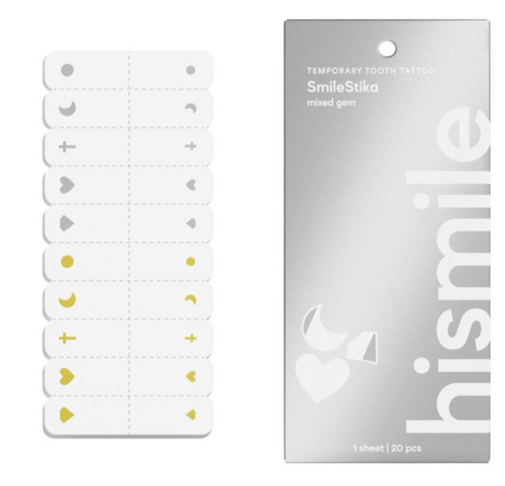 (Preorder) Hismile Smilestika Temporary Tooth Tattoo Fun Pack 1 Sheet ...