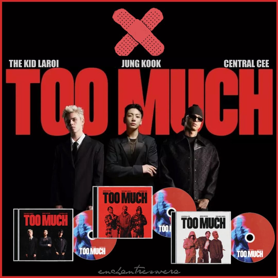 [PREORDER] TOO MUCH CD Single (Kid Laroi, Jung Kook & Central Cee ...