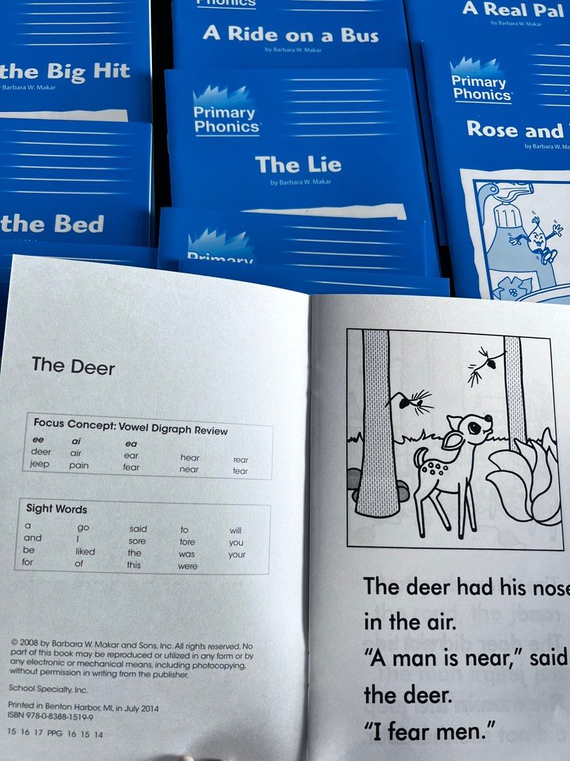 Primary Phonics Set 2A ( 10 books), Hobbies & Toys, Books & Magazines ...