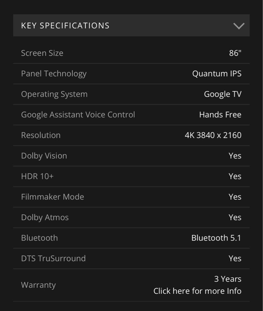 PRISM+ Q86-QE PRO 2023 Edition, TV & Home Appliances, TV ...