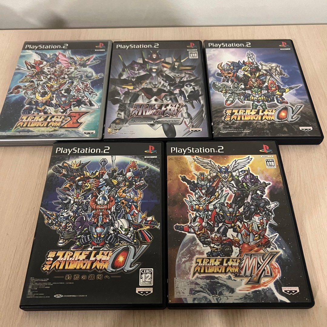 PS2 Super Robot Wars Set of 5, Video Gaming, Video Games, PlayStation ...