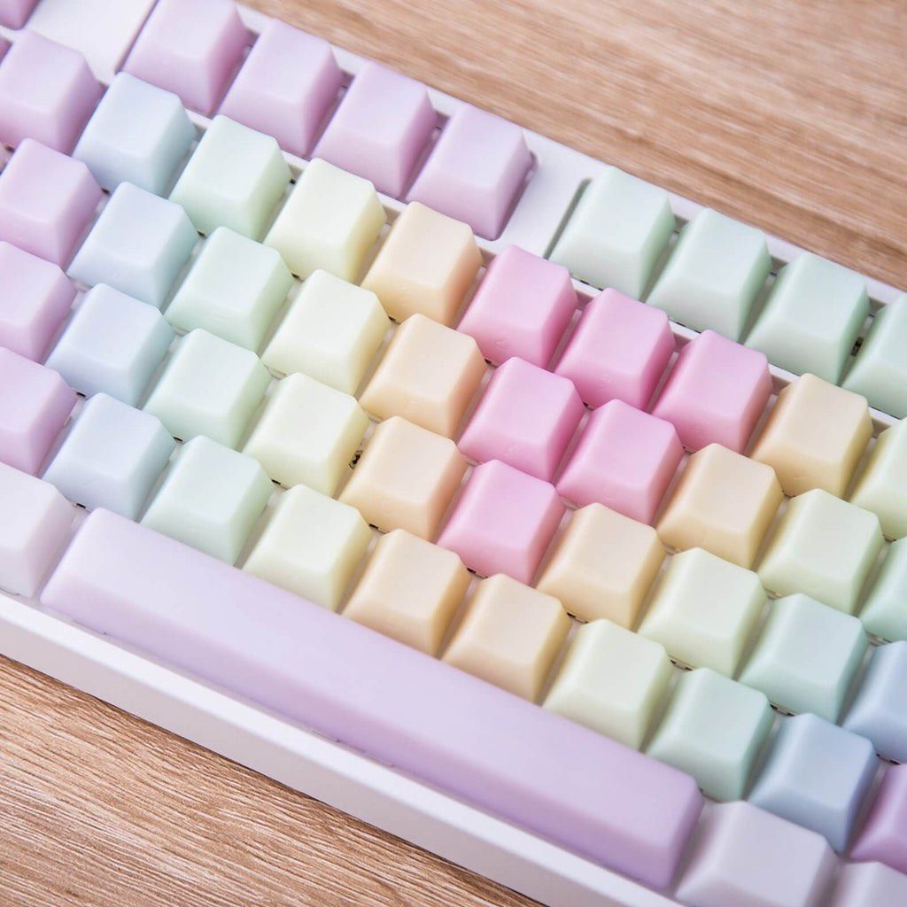 Rainbow Pom jelly keycaps with side carvings, Computers & Tech, Parts ...