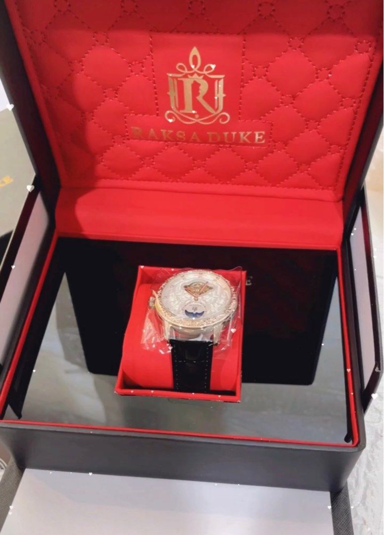 RAKSA DUKE羅薩公爵/日月星辰雕花機械腕錶⚠️全新/男女皆可, 他的時尚, 手錶及配件, 手錶在旋轉拍賣