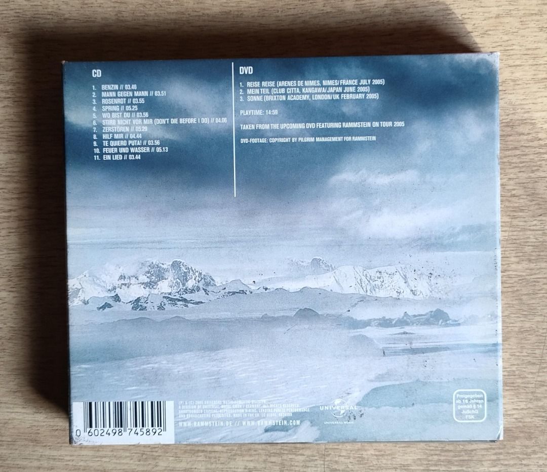 Rammstein Rosenrot Album (Limited Edition), Hobbies & Toys, Music ...