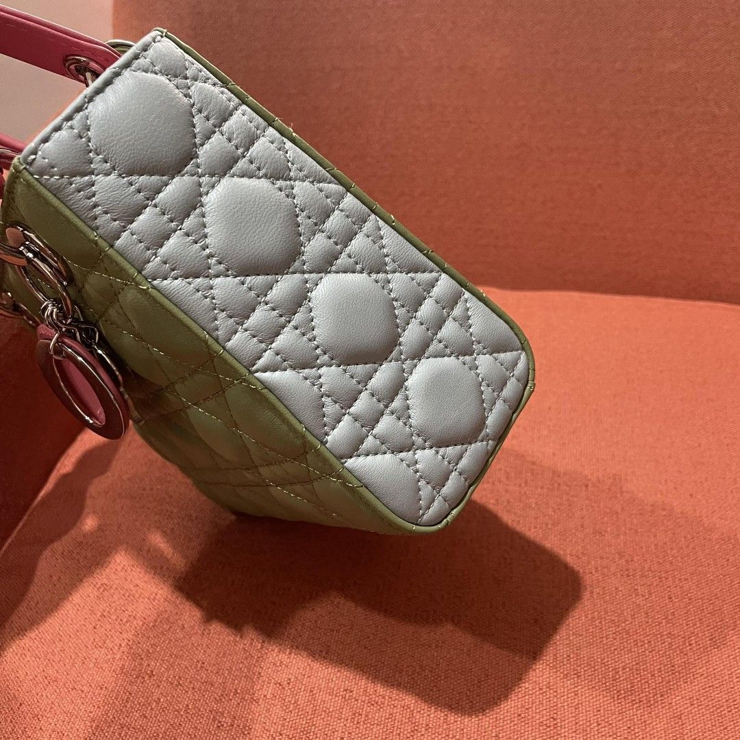 Rare Lady Dior in Multi color in small 20cm, Luxury, Bags & Wallets on ...