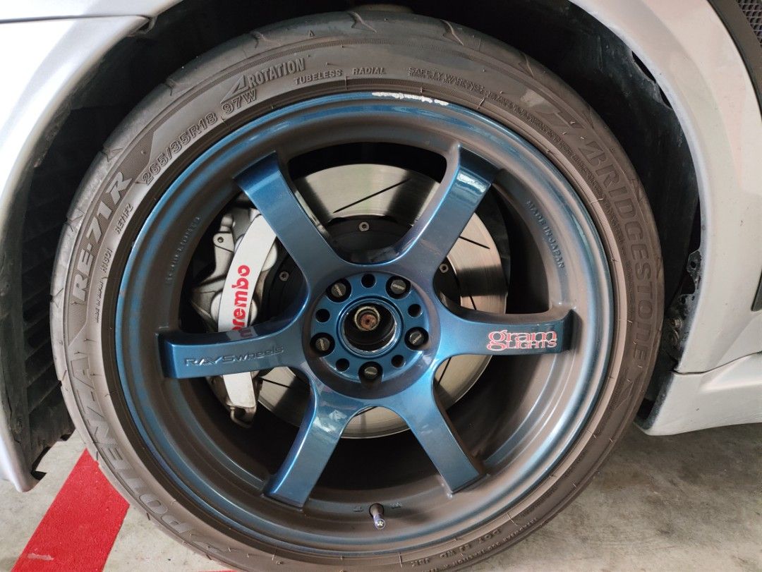 Rays gram lights 57dr for Evo / evolution, Car Accessories, Tyres ...