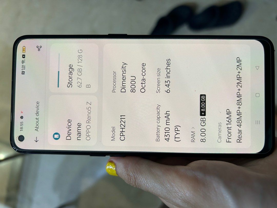 Reno 5Z Fluid Black 128GB, Mobile Phones & Gadgets, Mobile Phones, Android Phones, OPPO on Carousell