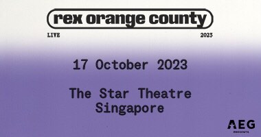REX ORANGE COUNTY TICKET, Tickets & Vouchers, Event Tickets on Carousell