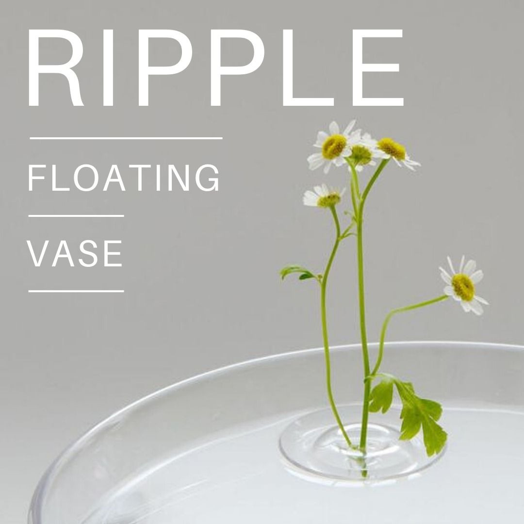 RIPPLE - The Float Vase for Small Flowers by TAKU OMURA, Furniture & Home Living, Gardening ...