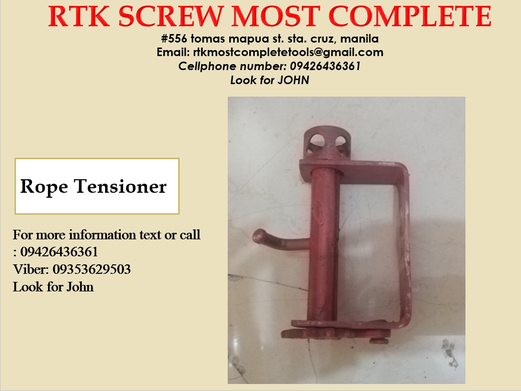 Rope Tensioner (Red Small Double Use), Commercial & Industrial ...