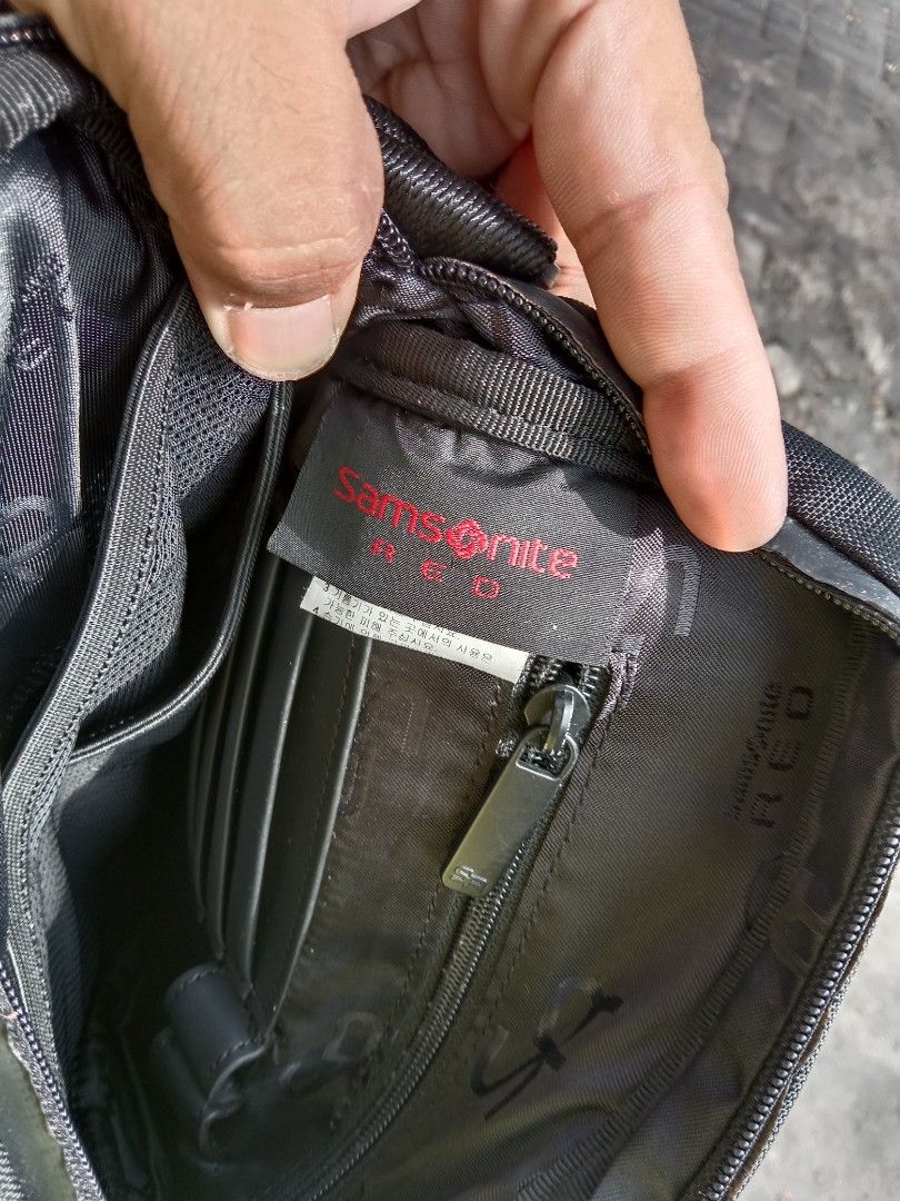 Samsonite Red Sling Bag, Men's Fashion, Bags, Sling Bags on Carousell