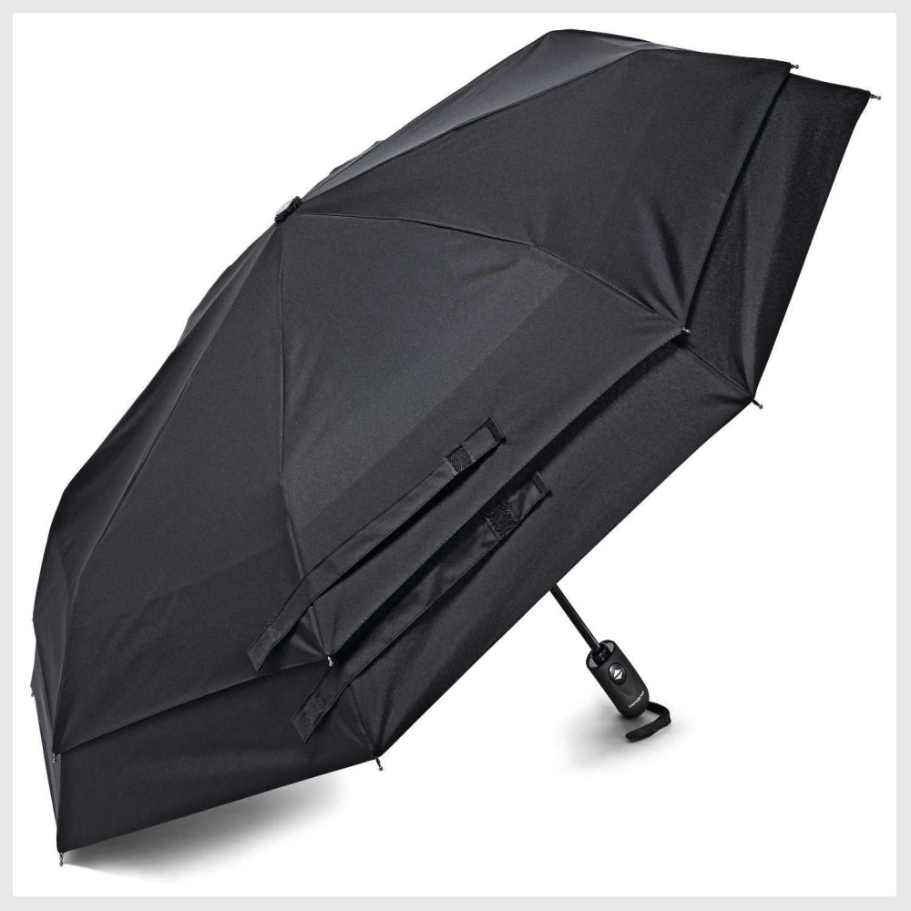 Samsonite Windguard Auto Open/Close Umbrella (One Size) (Black ...