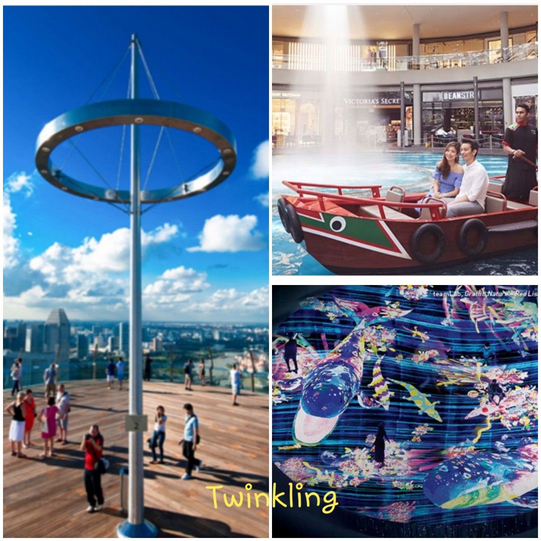 MBS SKYPARK OBSERVATION DECK| SAMPAN RIDE|DIGITAL LIGHT CANVAS|MBS ...