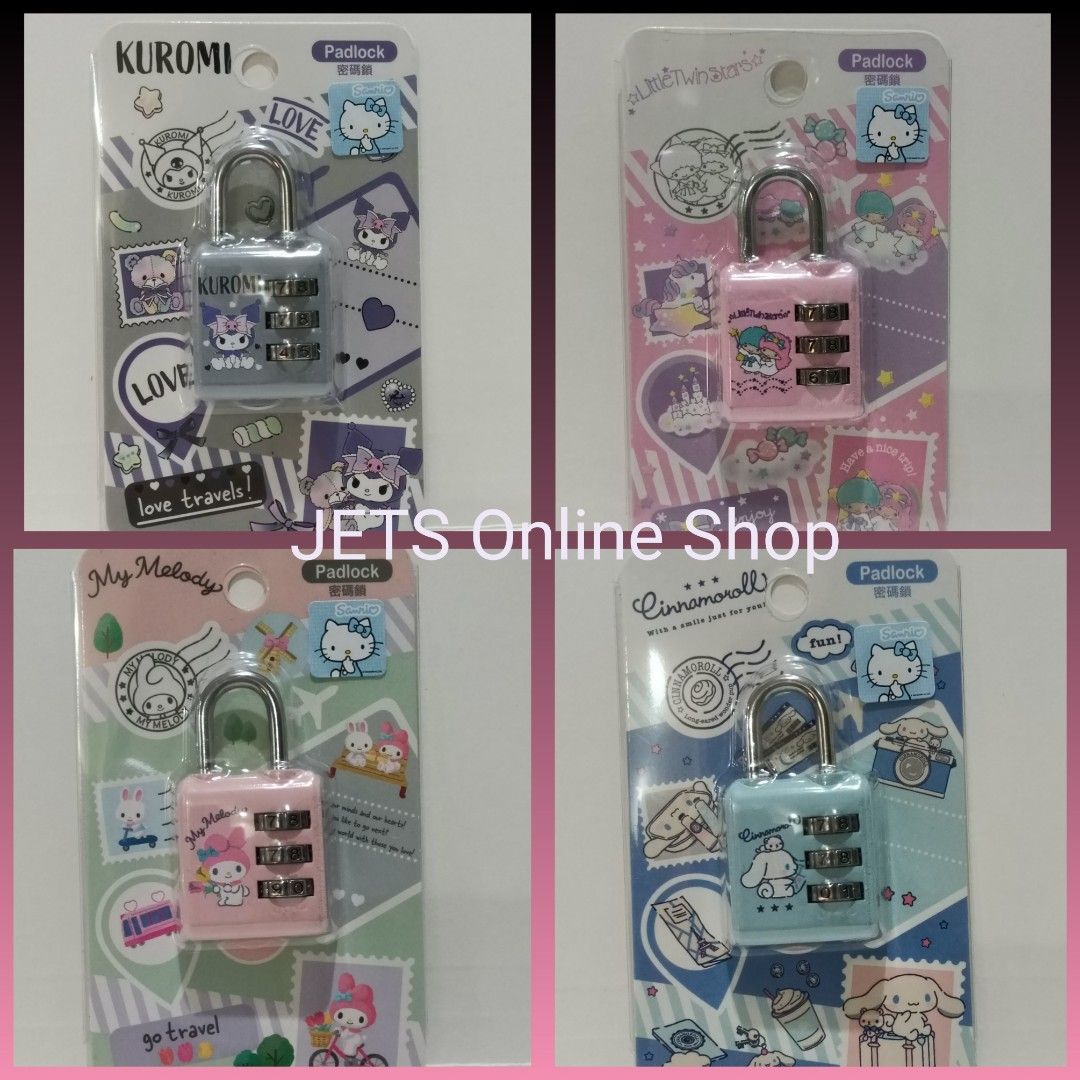 Sanrio License Numbered Combination Padlock Little Twin Stars Melody ...