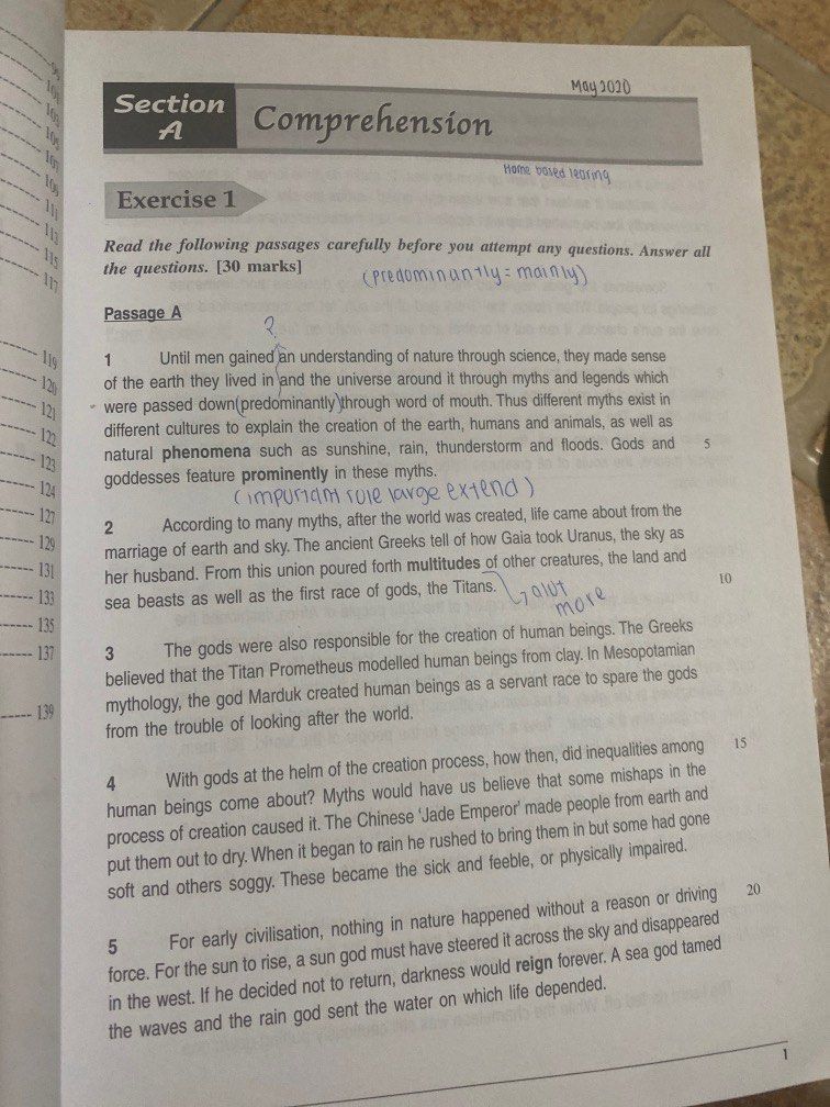 sec 1 english practice, Hobbies & Toys, Books & Magazines, Assessment ...