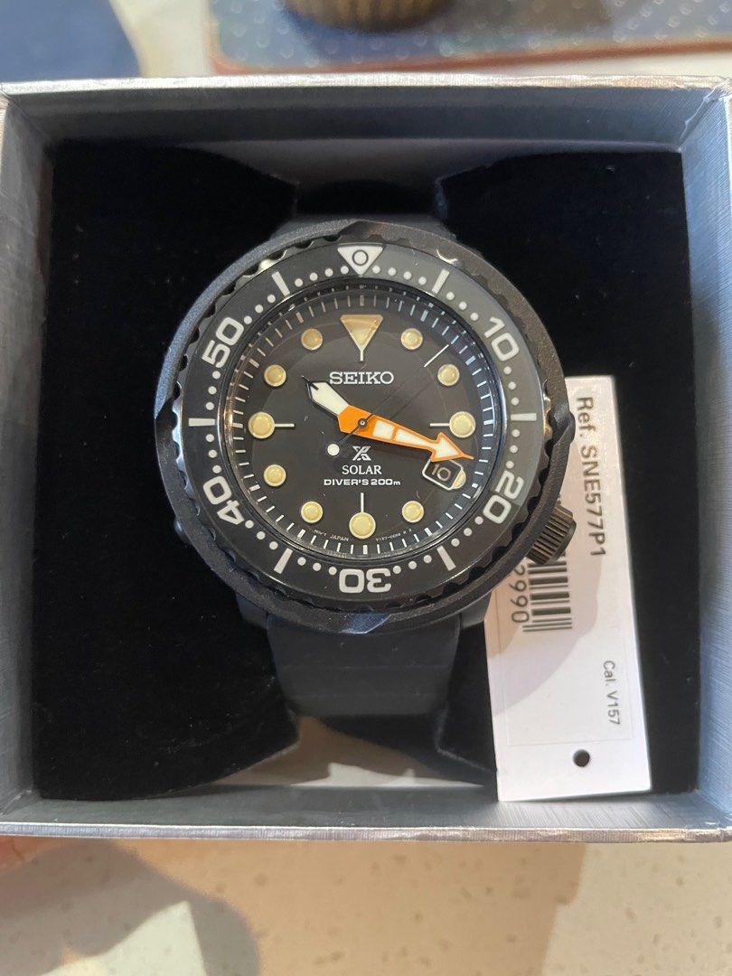 Seiko Prospex SNE577P1 Black Series Street Tuna Limited Edition Watch ...