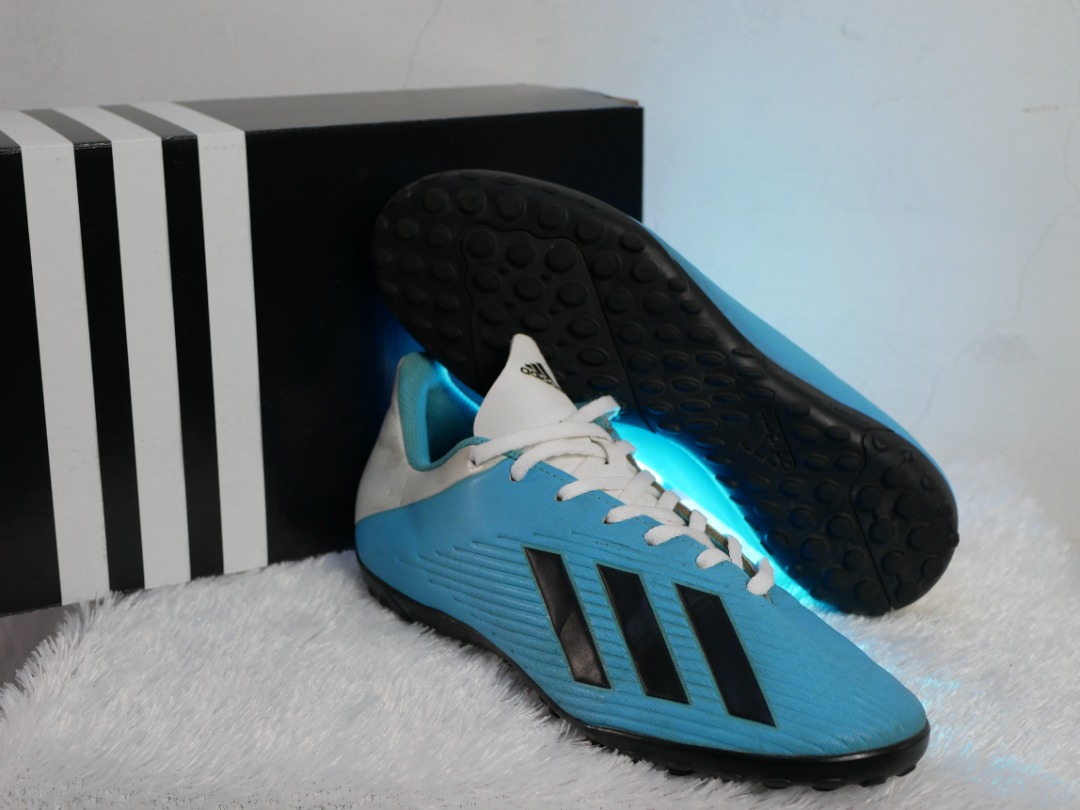 Sepatu Bola SOCCER SHOES X 19.4 TF Adidas F35345 SOLE TURF Blue, Olah ...