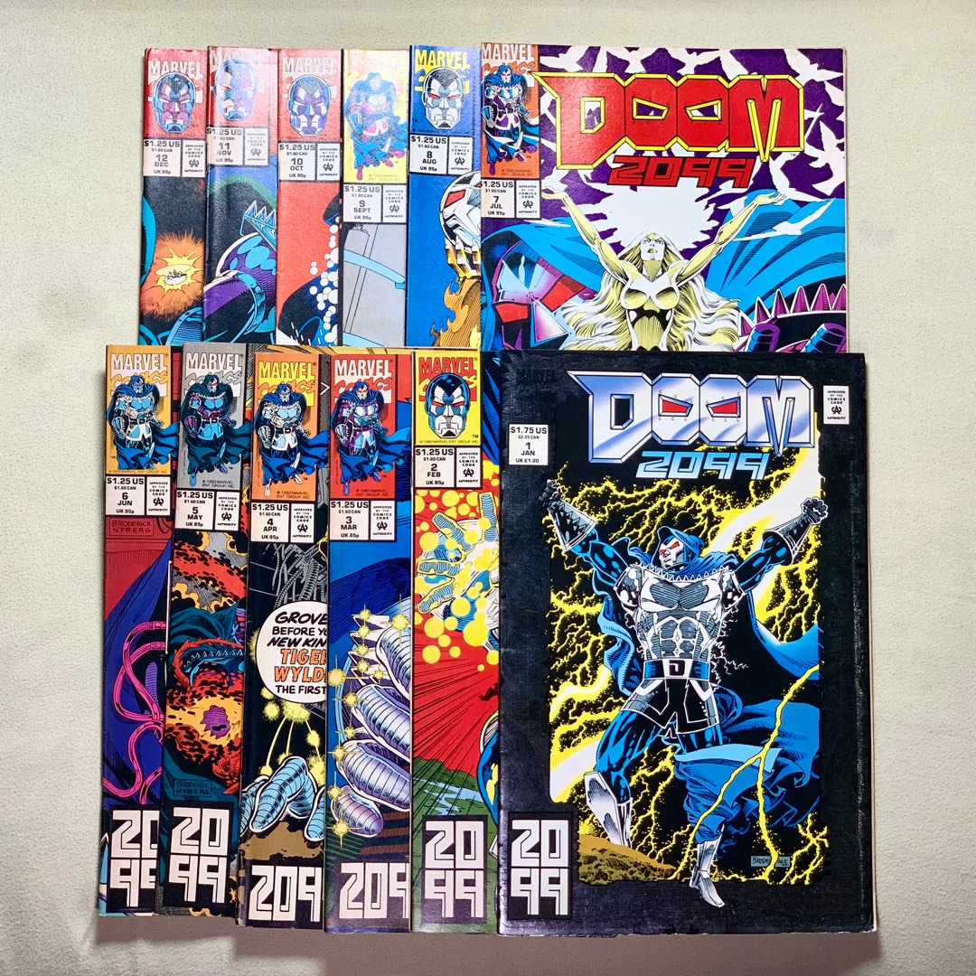 SET - Doom 2099 issues 1-12 Marvel Comics 1993, Hobbies & Toys, Books ...