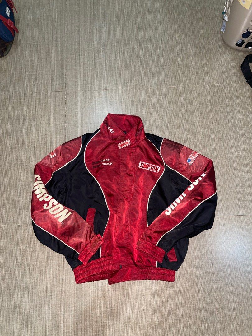 SIMPSON RED RACING JACKET, Men's Fashion, Coats, Jackets and Outerwear ...