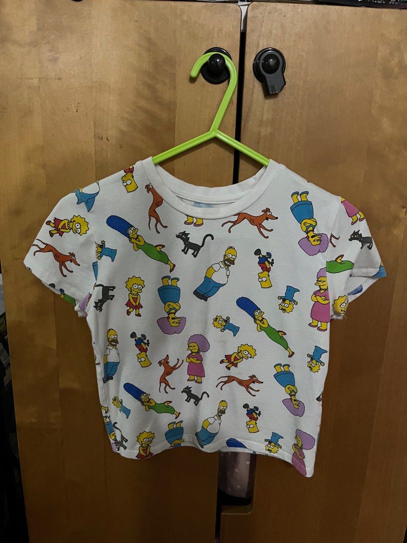 Simpsons Crop Top Original, Women's Fashion, Tops, Blouses on Carousell