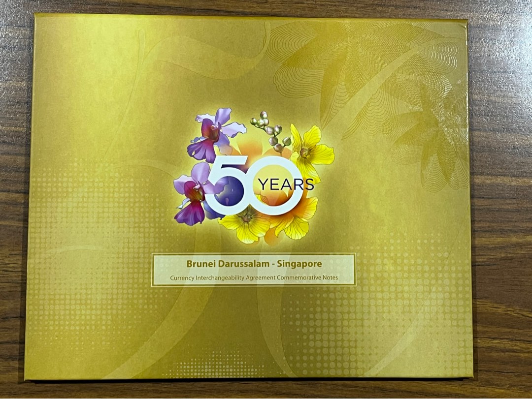 Singapore Brunei 50 Years Commemorative notes set, Hobbies & Toys ...