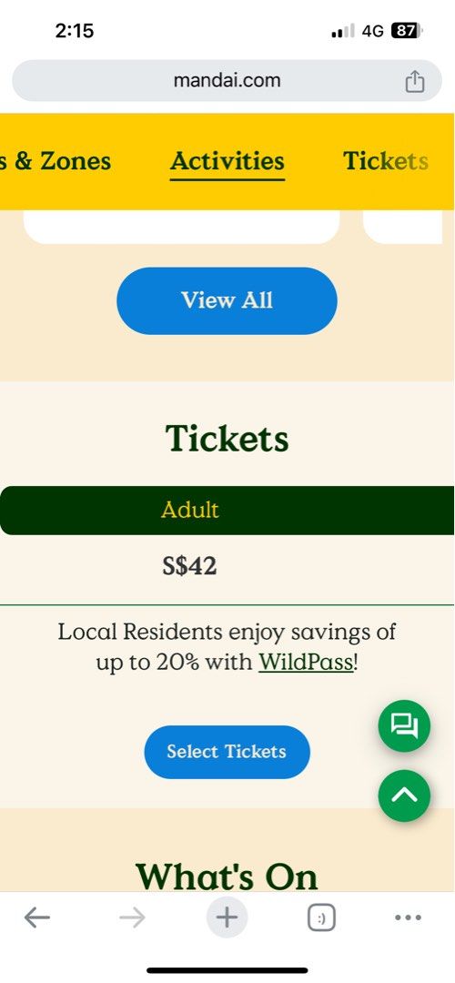 Singapore River Safari family bundle E Ticket X3, Tickets & Vouchers ...