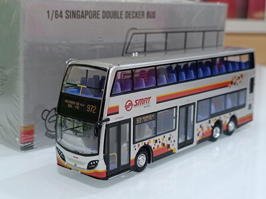 Singapore SMRT & Tower Transit Double Decker Scale 1/64 set by ...