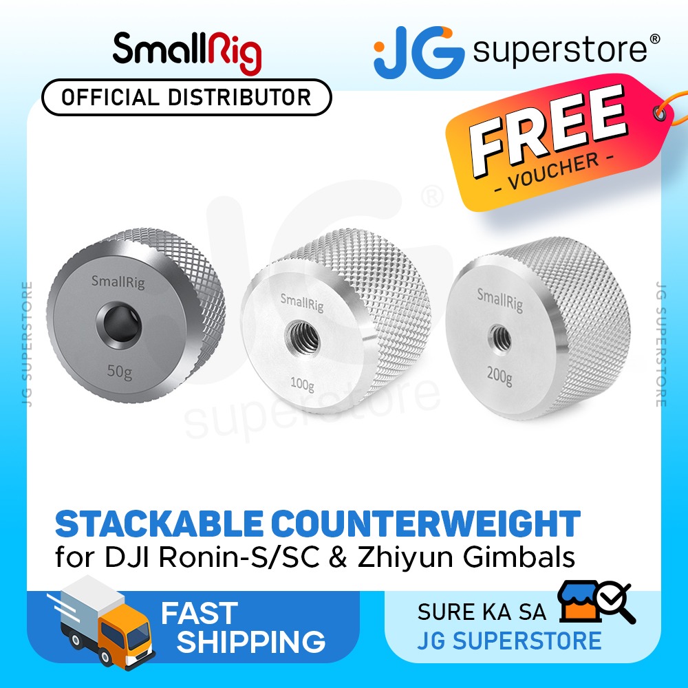 SmallRig 200G /100g / 50g Counterweight with Stackable 1/4"-20 Threaded ...