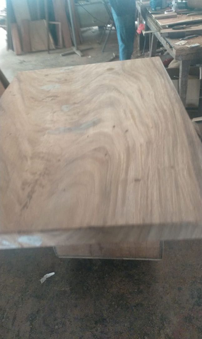 Solid rain tree suar local wood for dining table wood plank, Furniture ...