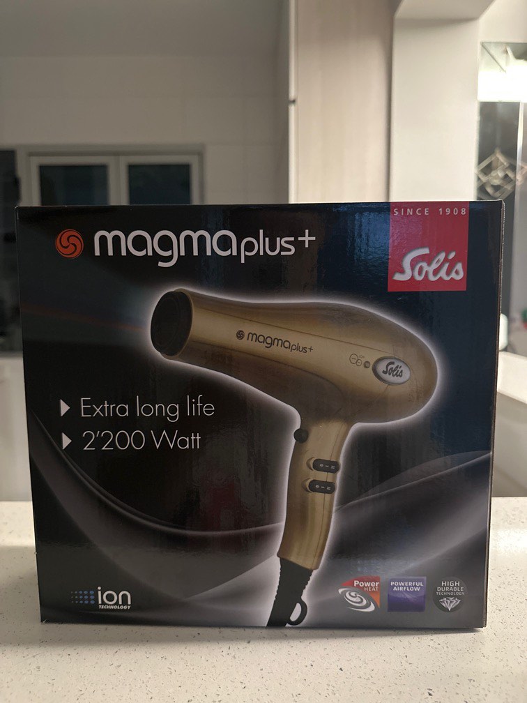 Solis Magma plus iconic hairdryer, Beauty & Personal Care, Hair on ...