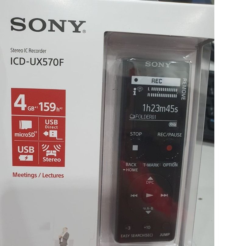 Sony Digital Voice Recoder ICD-UX570F, Audio, Voice Recorders on Carousell