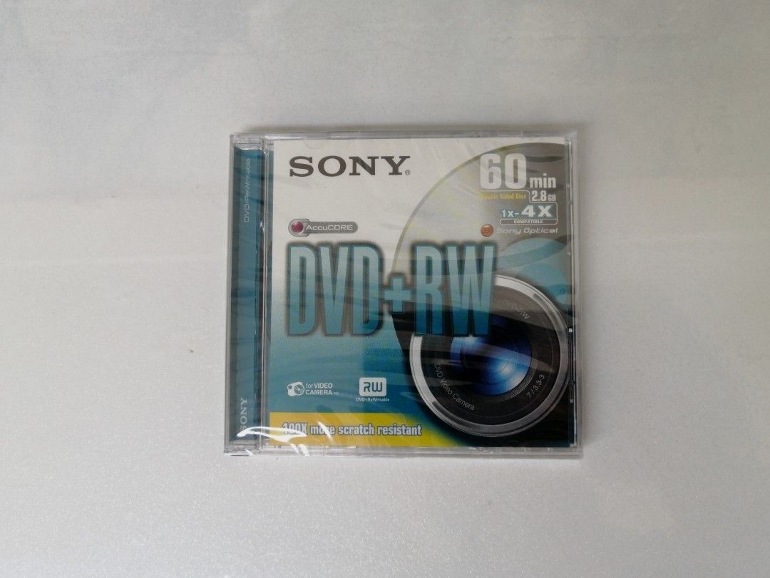 Sony DVD+RW 60min 2.8GB 8cm recordable Disc, Photography, Video Cameras on Carousell