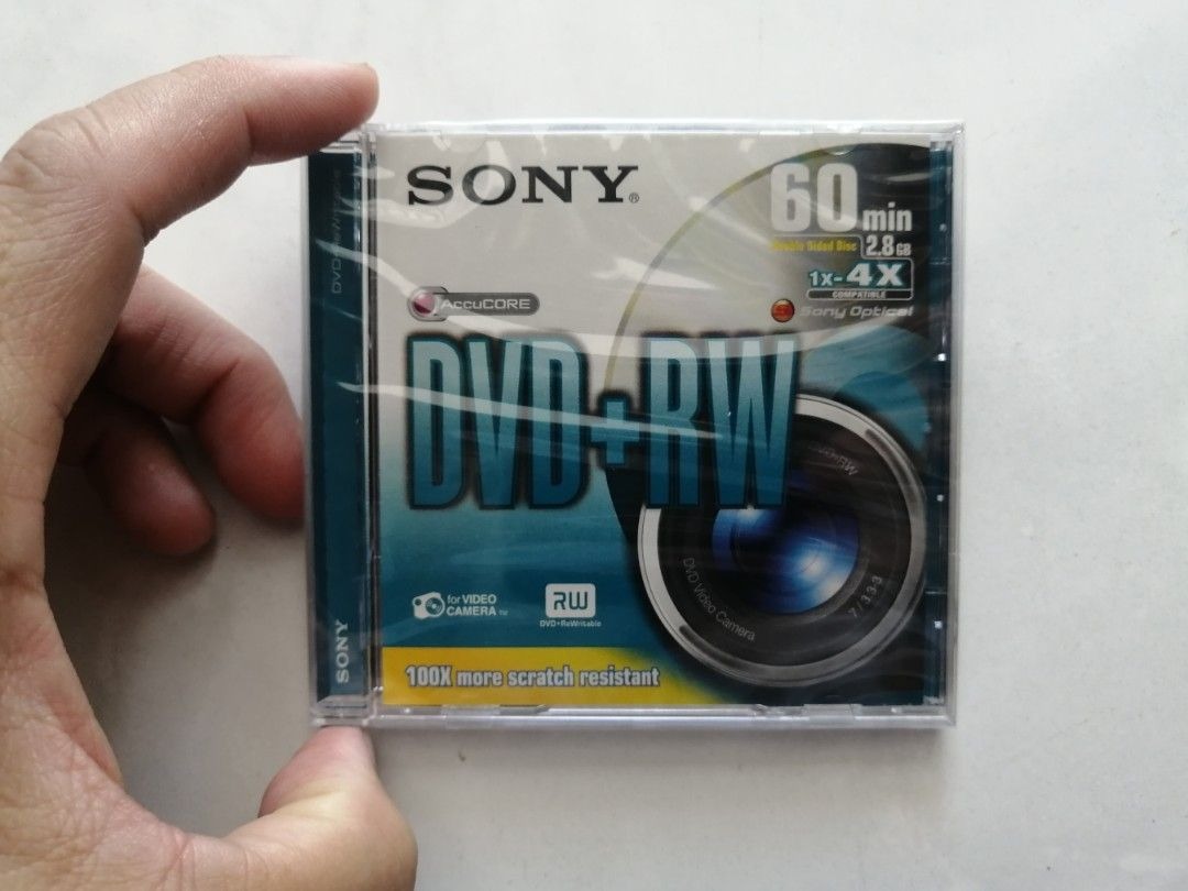 Sony DVD+RW 60min 2.8GB 8cm recordable Disc, Photography, Video Cameras ...