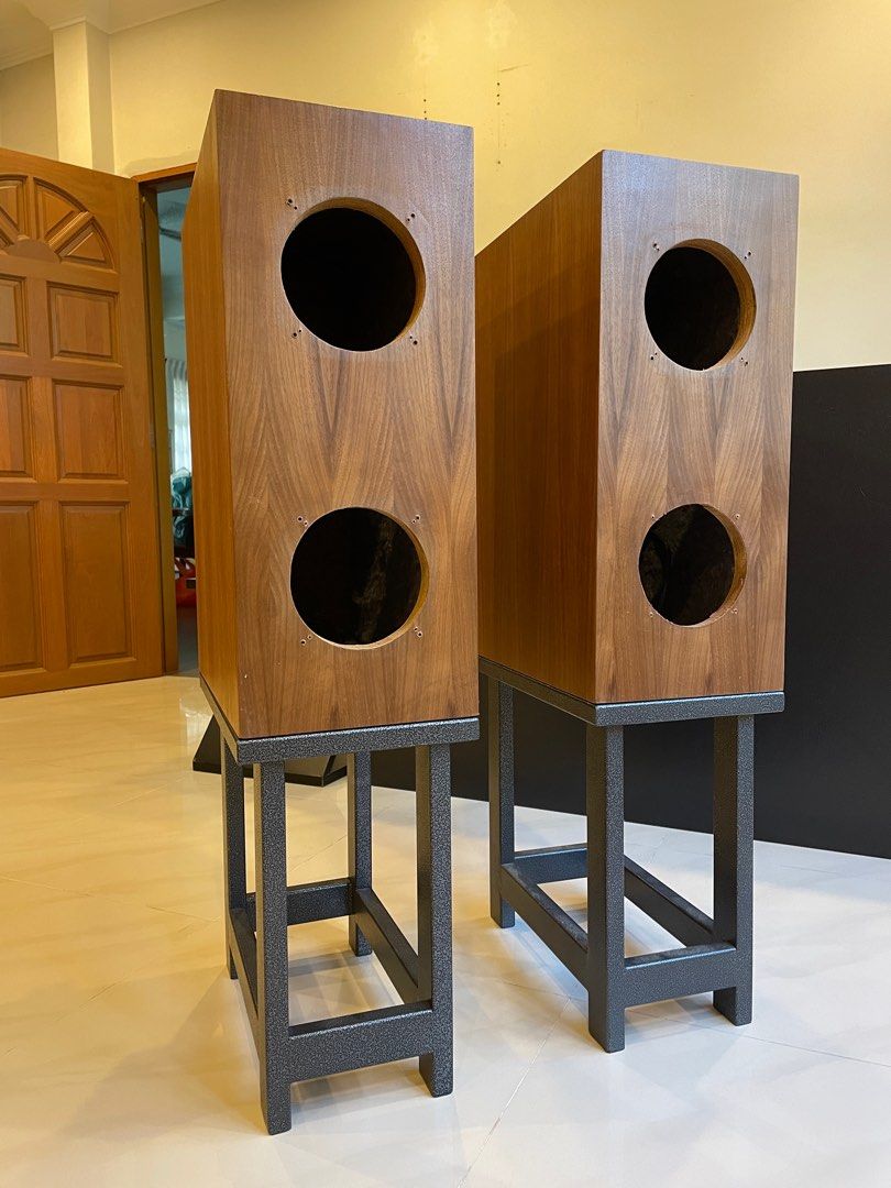 Speaker boxes with metal stands, Audio, Soundbars, Speakers ...