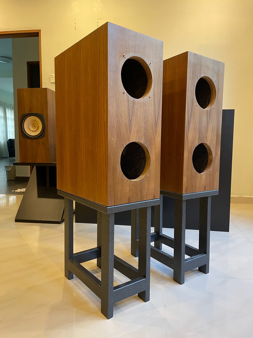 Speaker boxes with metal stands, Audio, Soundbars, Speakers ...