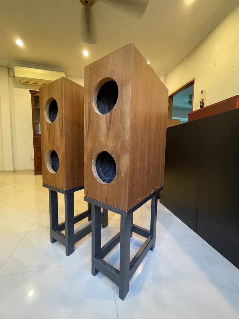 Speaker boxes with metal stands, Audio, Soundbars, Speakers ...