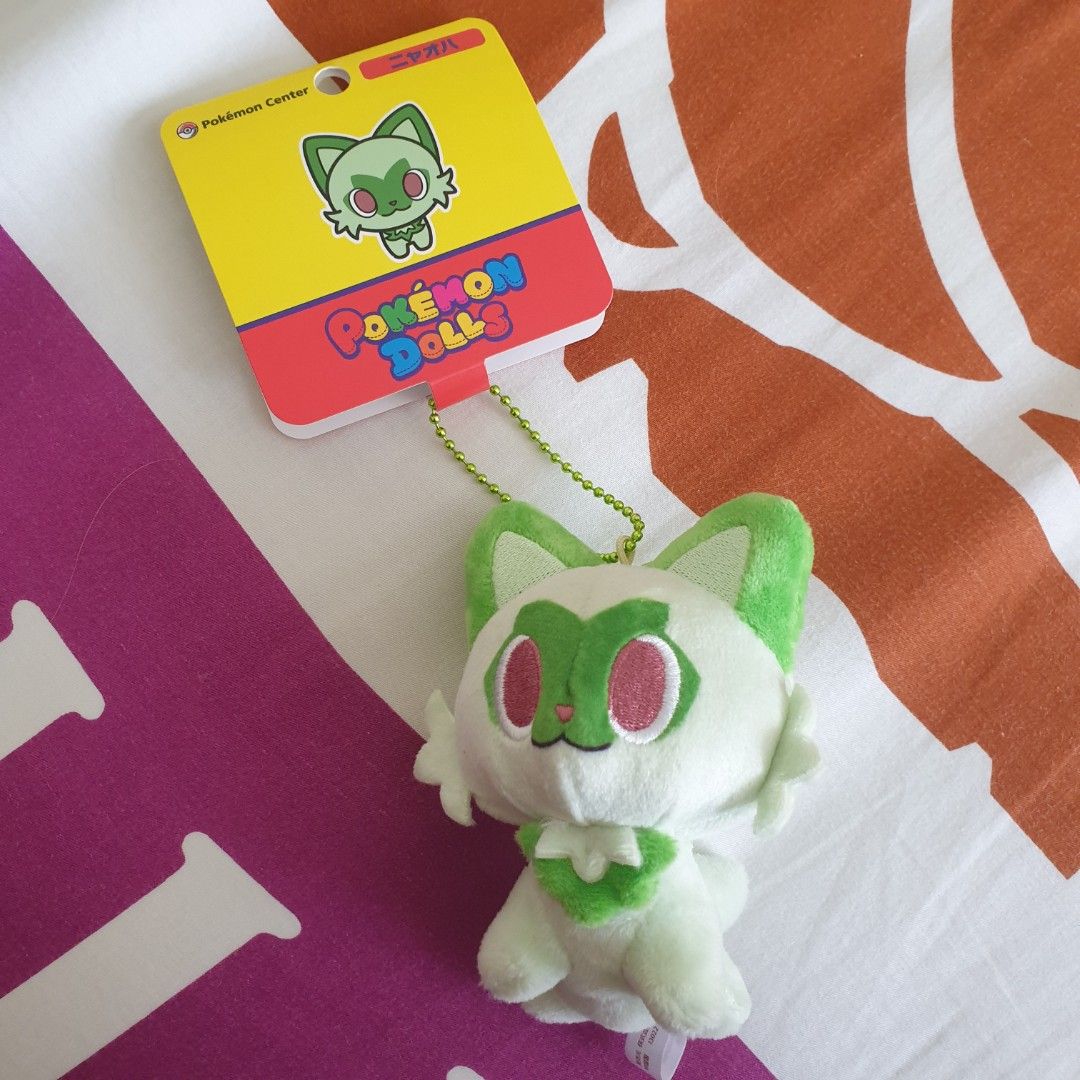 sprigatito official merch pokemon dolls plush keychain, Hobbies & Toys ...