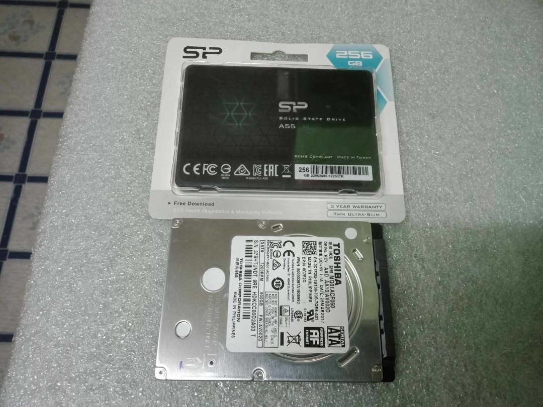 ssd 256gb at hard disk 500gb set p1200, Computers & Tech, Parts ...