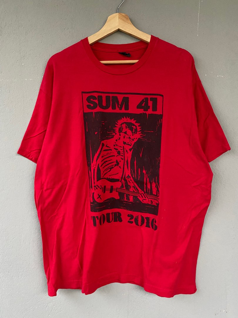 Sum 41 Tour 2016, Men's Fashion, Tops & Sets, Tshirts & Polo Shirts on ...