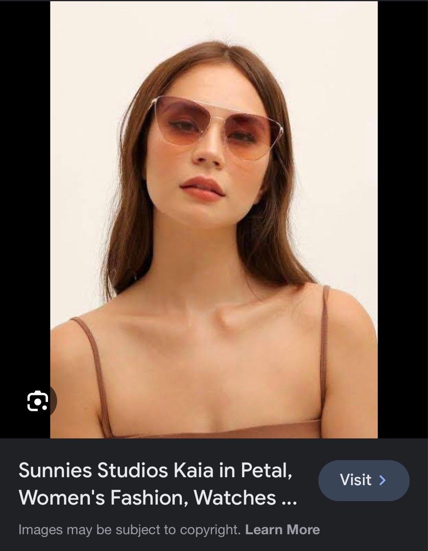 Sunnies Studios - Kaia Sepia Sunglasses, Women's Fashion, Watches ...