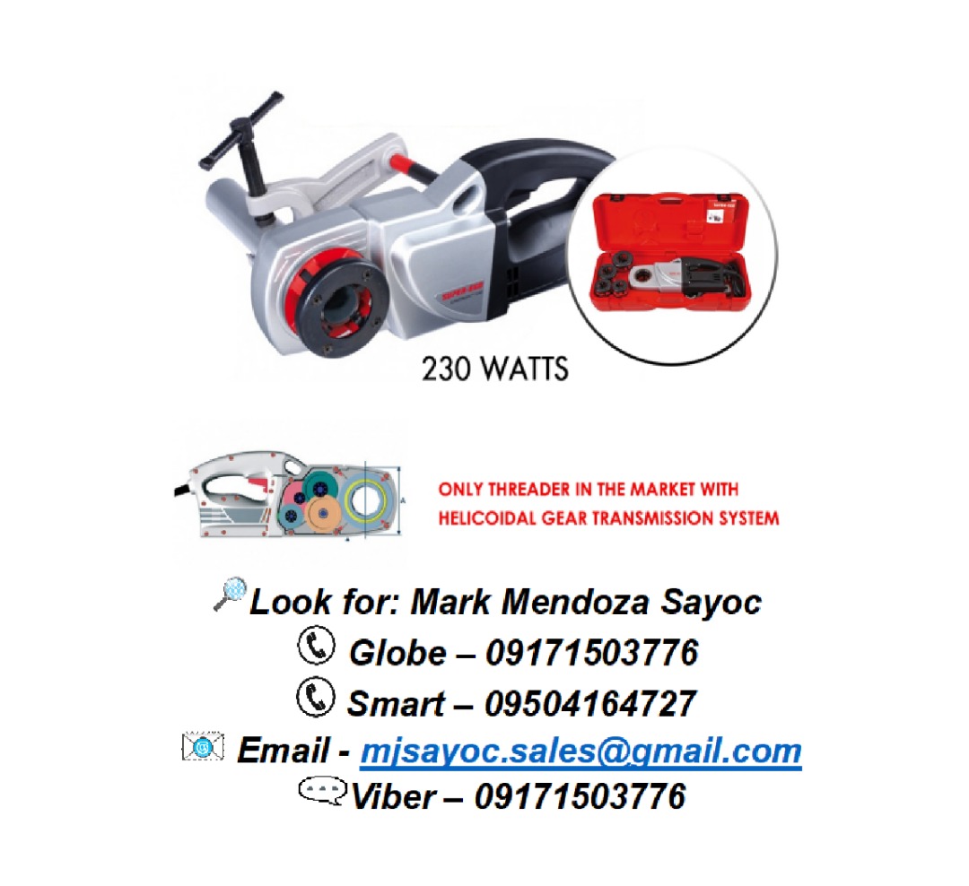 SUPER EGO PORTABLE POWER DRIVE THREADER, Commercial & Industrial ...