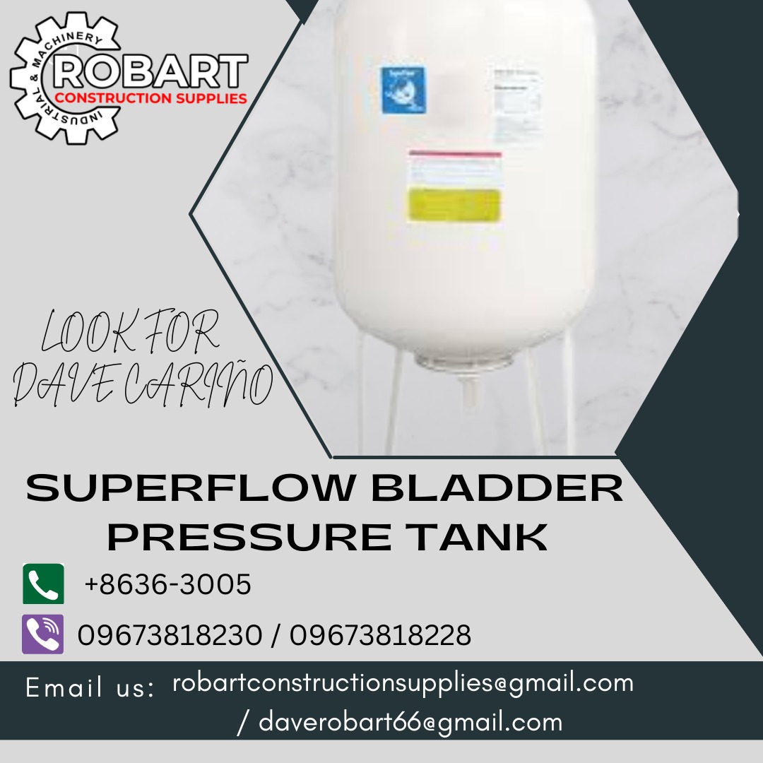 SUPERFLOW BLADDER PRESSURE TANK, Commercial & Industrial, Construction ...