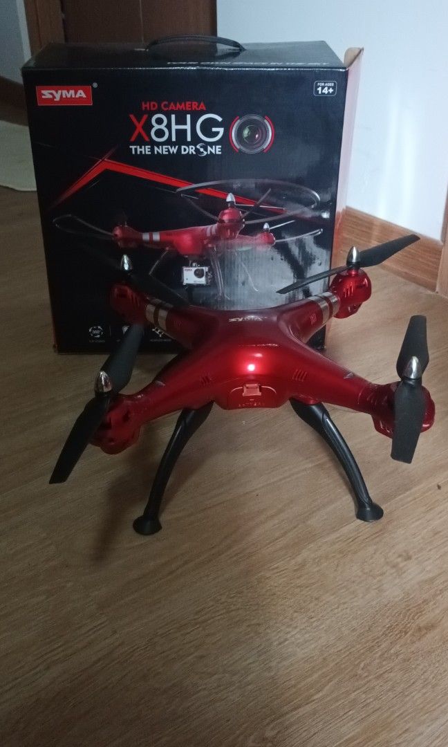 Syma X8HG Drone with HD camera, Hobbies & Toys, Toys & Games on Carousell