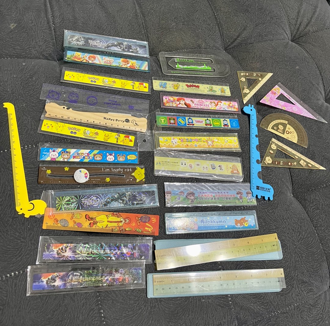 Take all rulers japan mix characters, Hobbies & Toys, Stationary ...