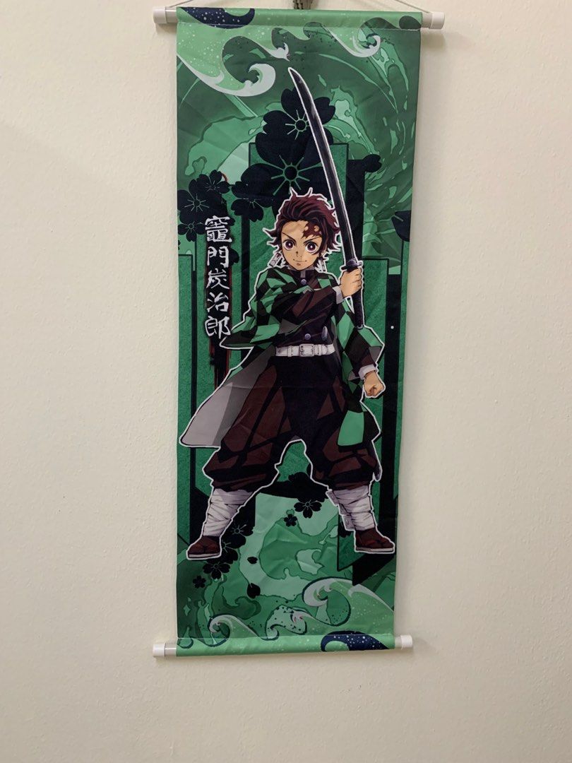 Tanjiro demon slayer Banner, Hobbies & Toys, Collectibles & Memorabilia ...