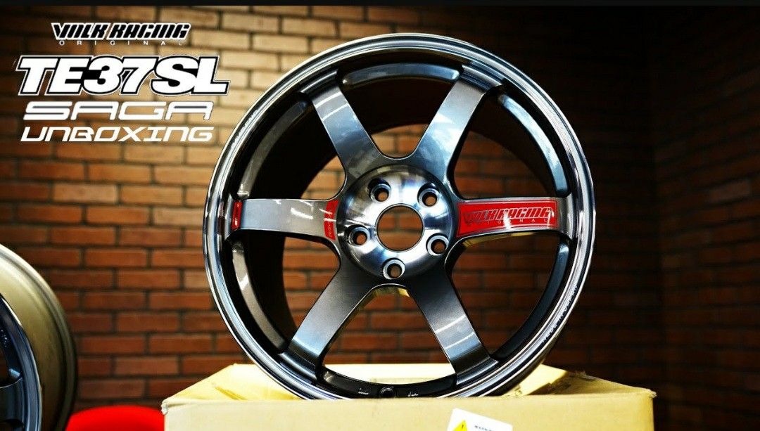 Te37sl saga 18" Genuine, Car Accessories, Tyres & Rims on Carousell
