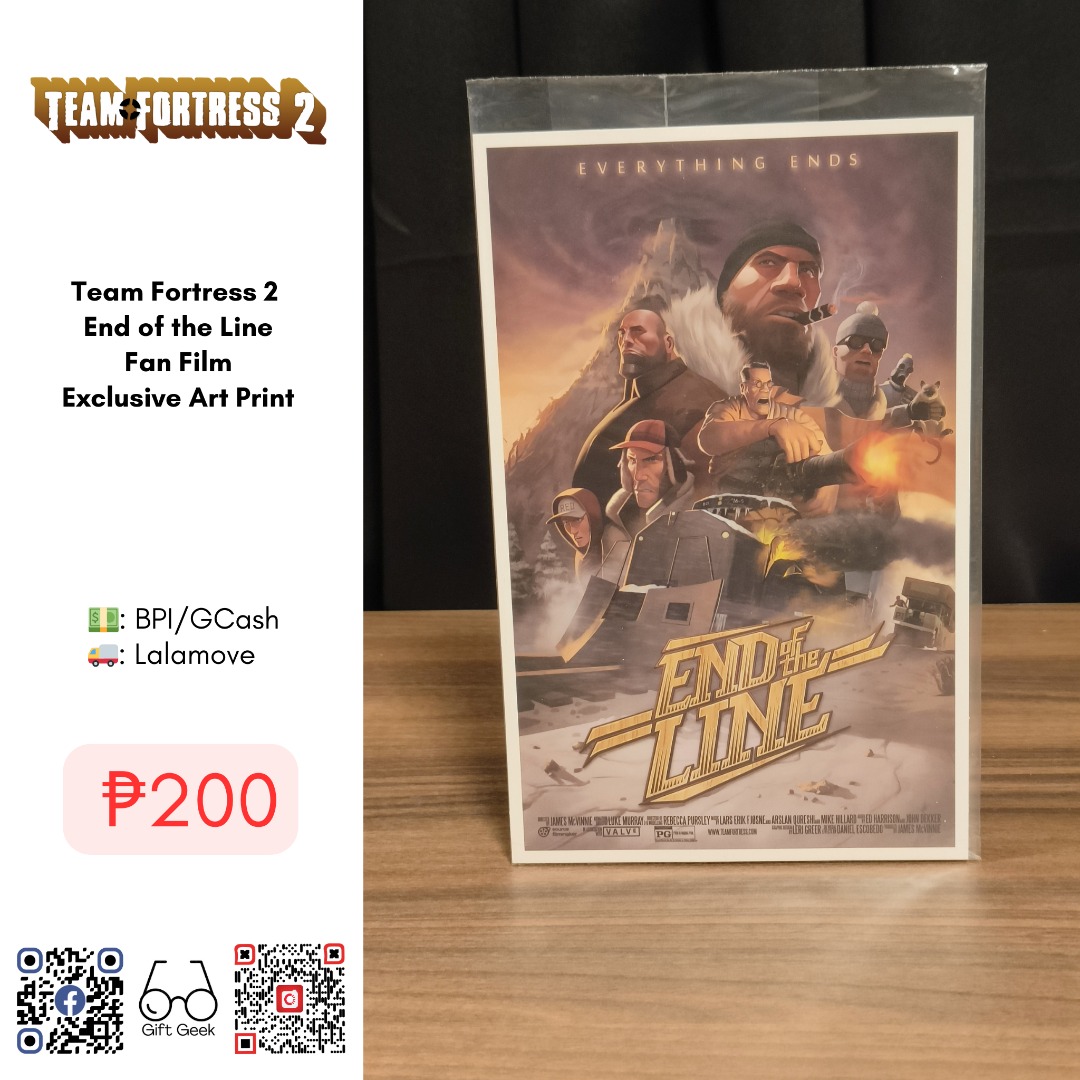 Team Fortress 2 End of the Line Fan Film Exclusive Art Print, Hobbies ...