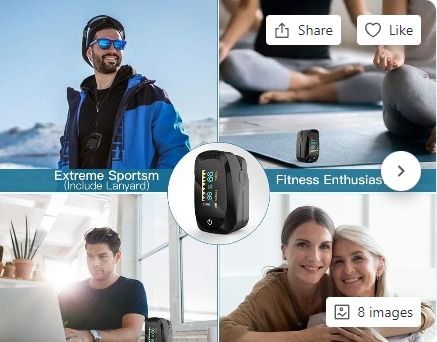 TECHVILLA Finger Oxygen Saturation Monitor for Adults and Children ...