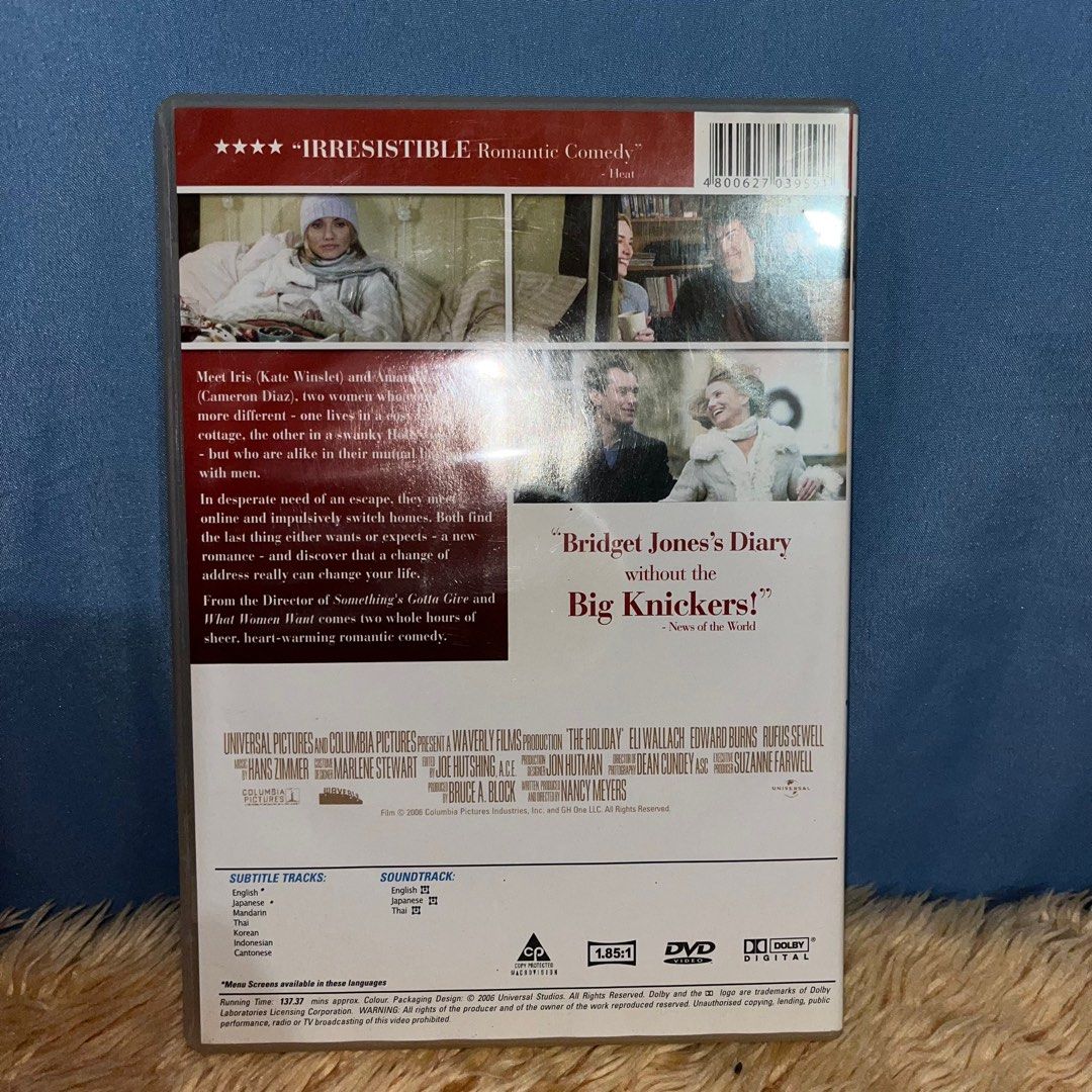 The Holiday starring Cameron Diaz Kate Winslet Jude Law and Jack Black ...