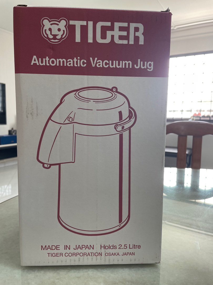 TIGER Automatic Vacuum Jug 2.5 Litres, TV & Home Appliances, Kitchen ...